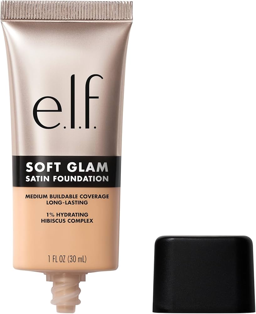 Elf Soft Glam Foundation, Medium Coverage, Long-Lasting & Buildable Fo ...